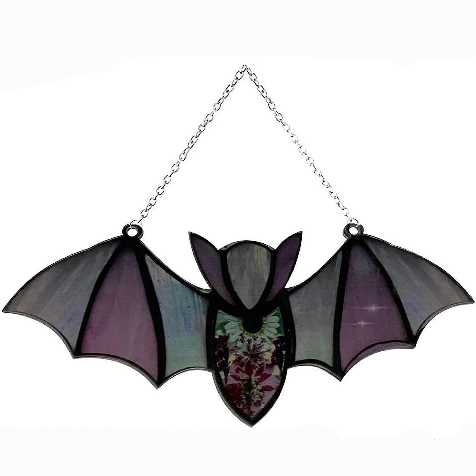 Bat Stained Glass Window Hangings Stained Glass bat Suncatcher for ...