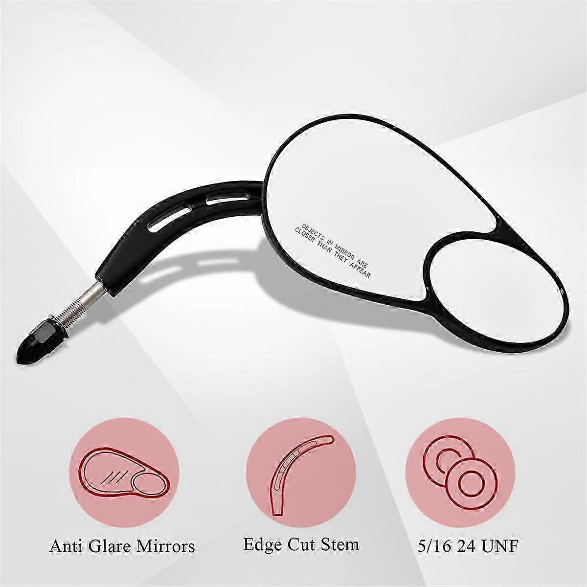 Split Vision Rearview Mirrors For Road Street Glide Road Glide Softail ...