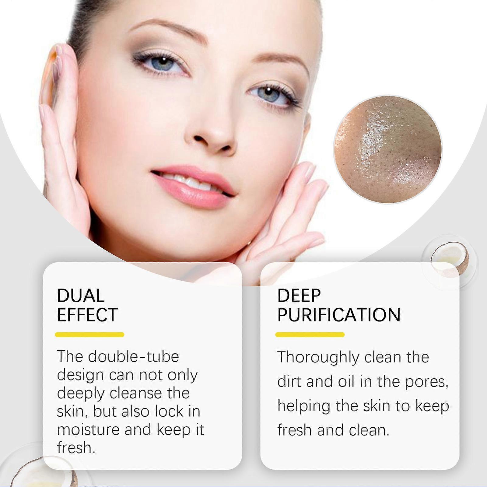 Facial Cleanser,Daily Face Wash of Double Care and Effects,Gentle ...