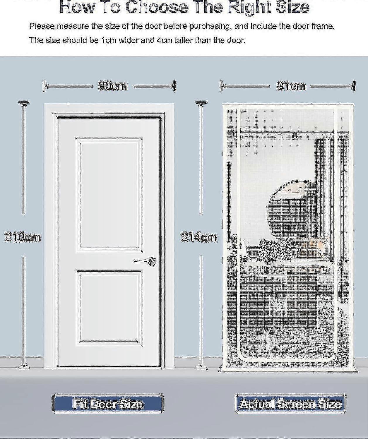 Dikke zware hordeur voor huisdieren, geschikt voor deurafmetingen 90 cm ...