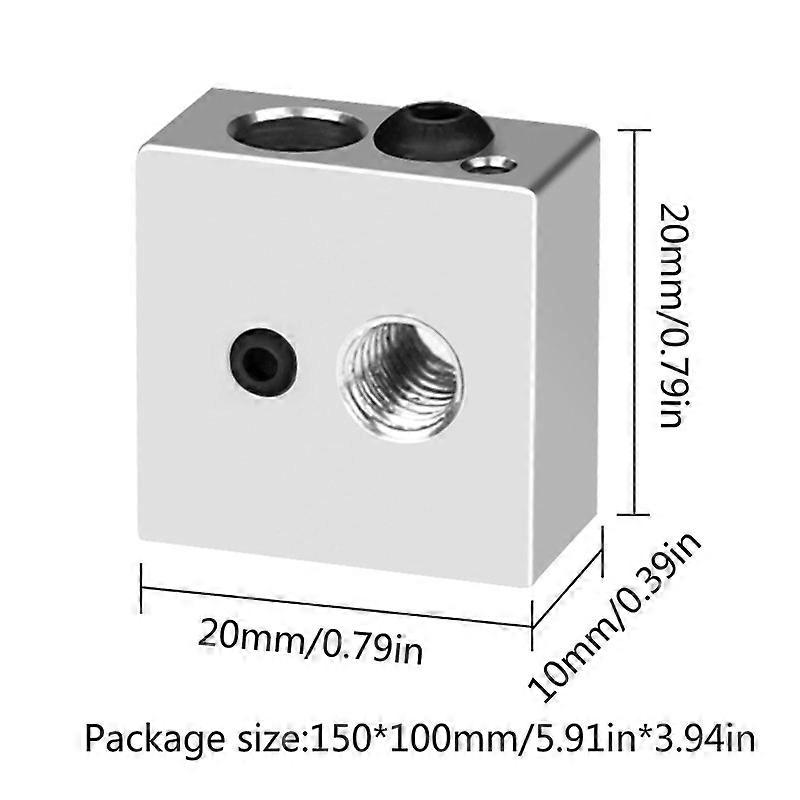 Extruder + Throat Tube And Brass Extruder Nozzle And Heater Blocks ...