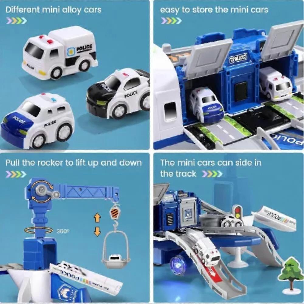 Kiddycorner Megaplane, Transportation Airplane Car Toy Set with Music and Light | Fruugo AU