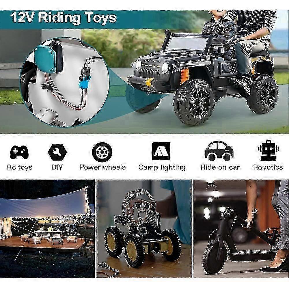 Power Wheel Adapter for 18V Battery with Wire Harness Connector & Fuse ...