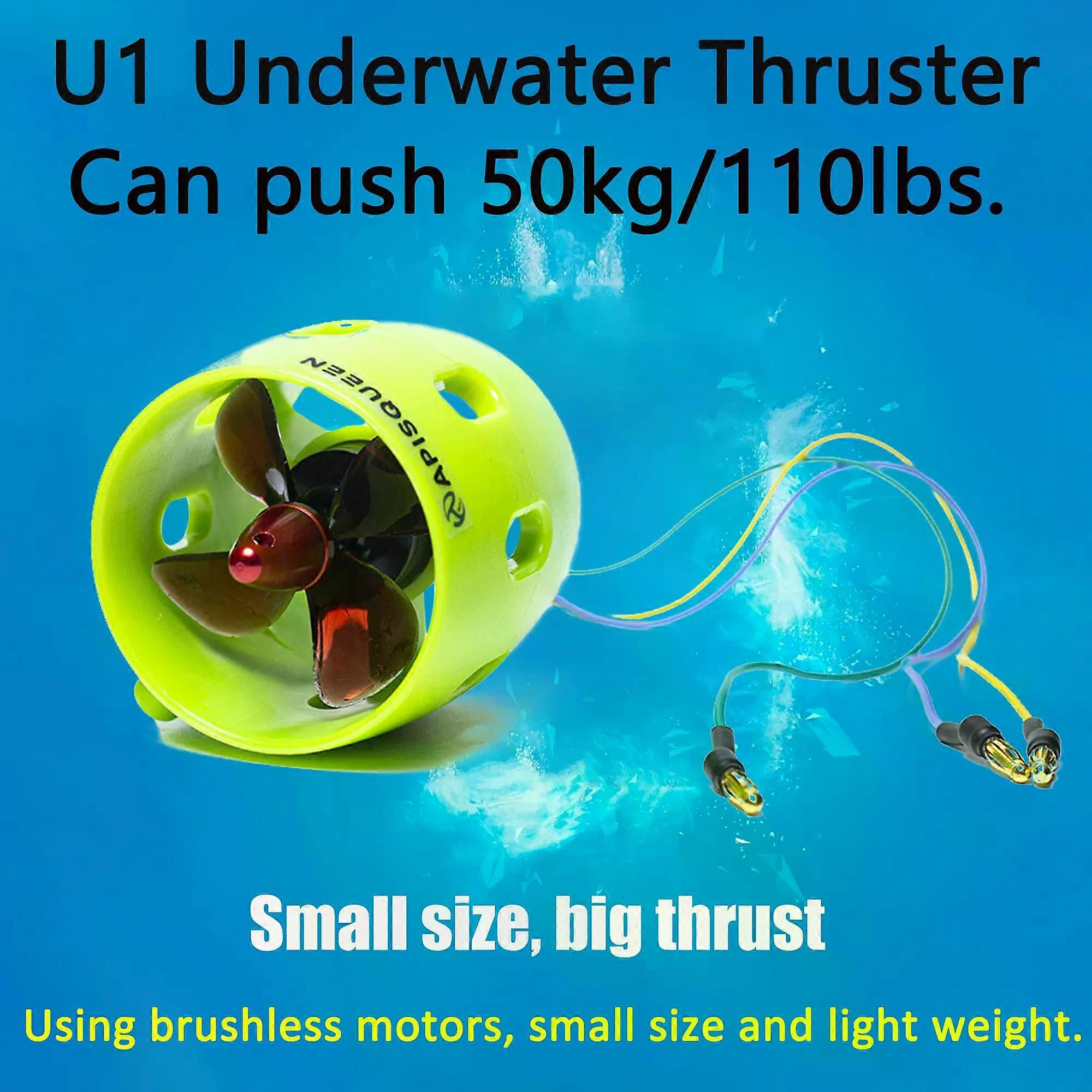 U1 set 12V~16V (3-4Lipo) can propel 50kg brushless underwater thrusters ...