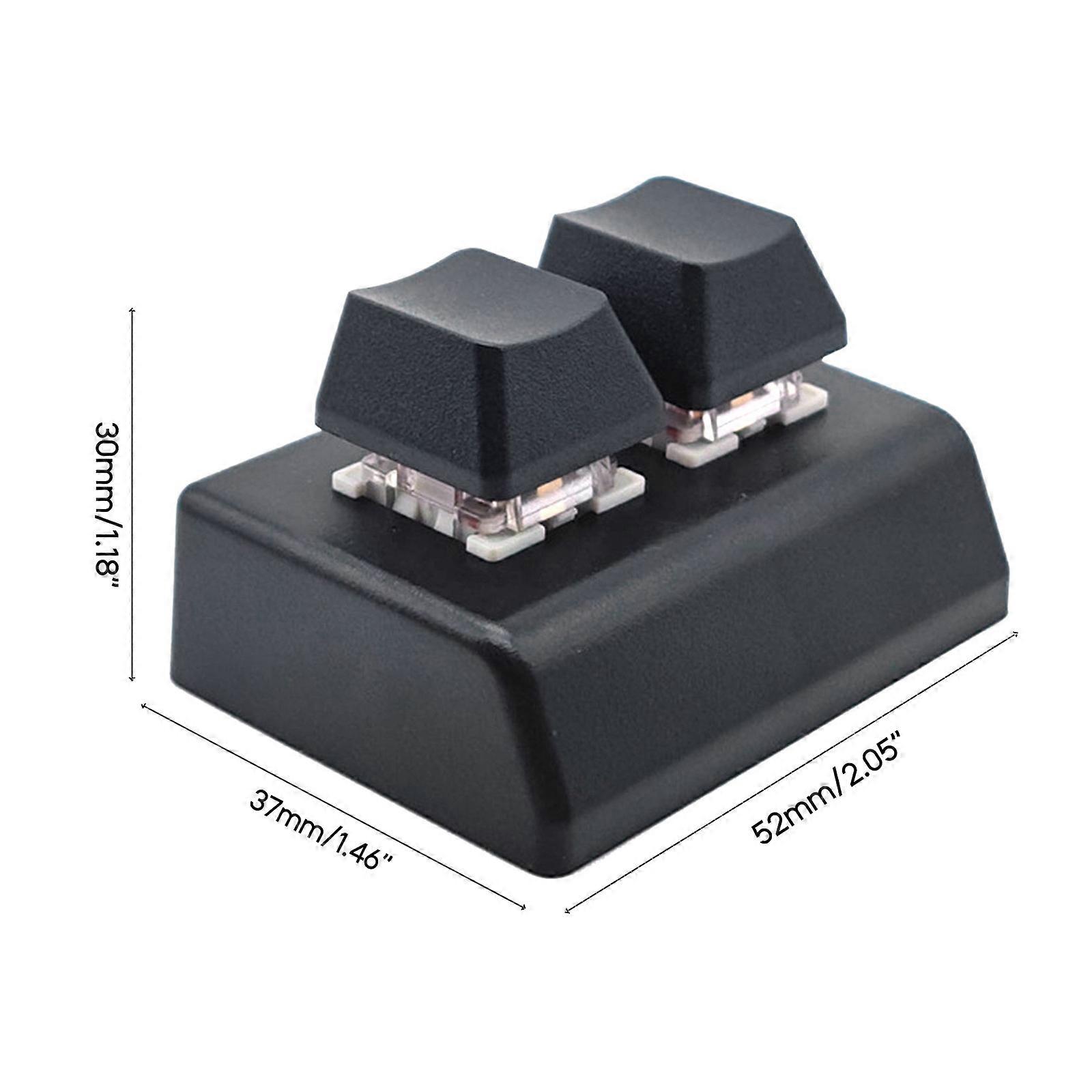 DIY Macro Keyboard 2 Keys Customize Shortcut Mechanical Keyboard ...