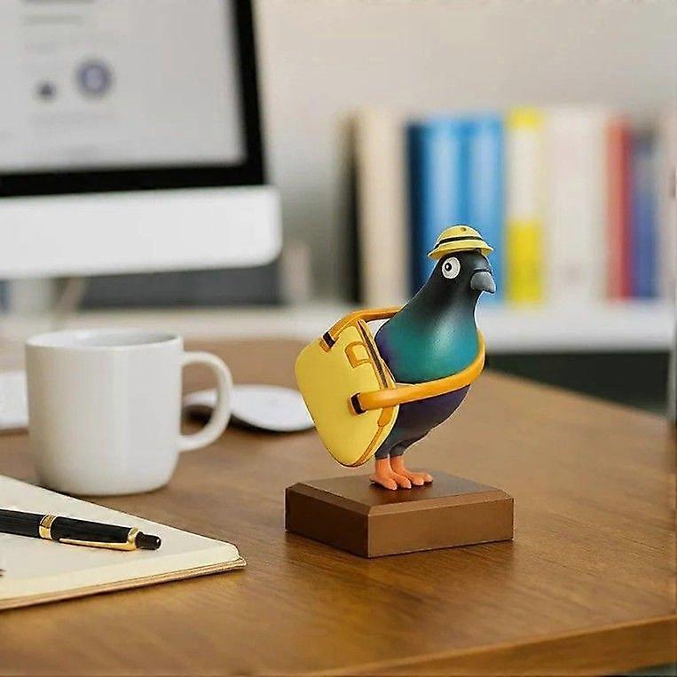 Mini Office Carrier Pigeon Figures, Sculpture Art Decorative Rustic ...