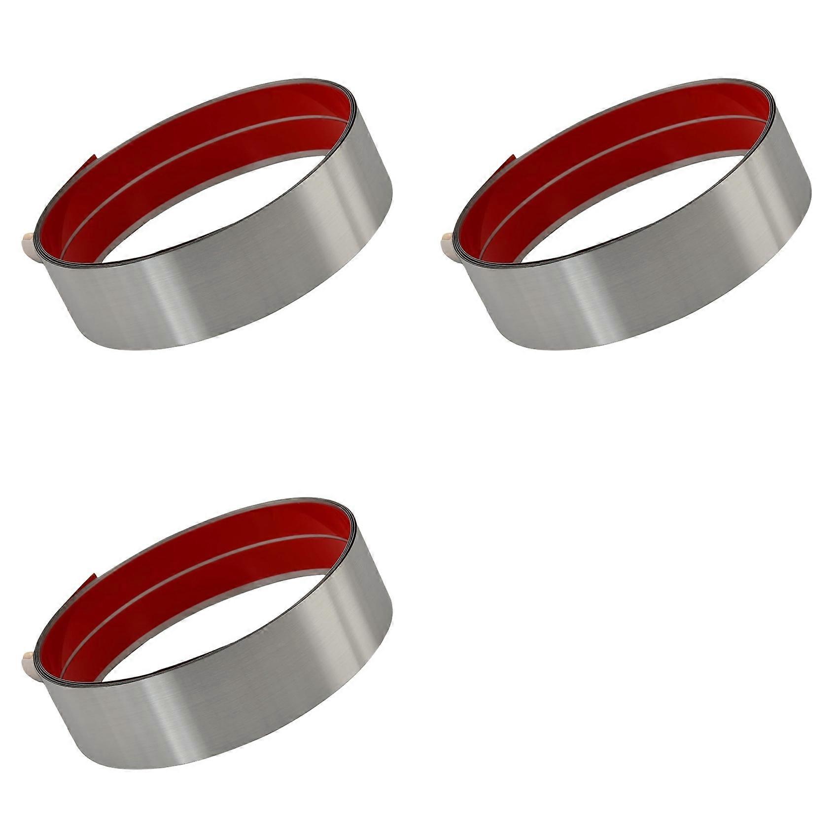 3X Stainless Steel Kick Plate, Peel and Stick Kickplate Base Cover ...