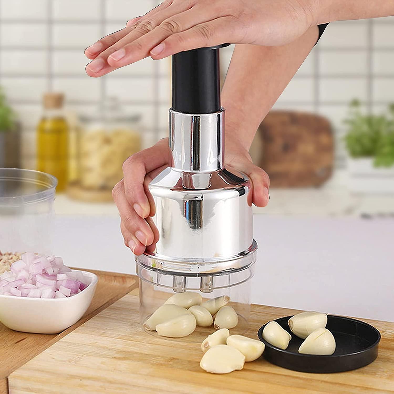 Garlic Chopper Manual,stainless Steel Vegetable Garlic Onion Chopper ...