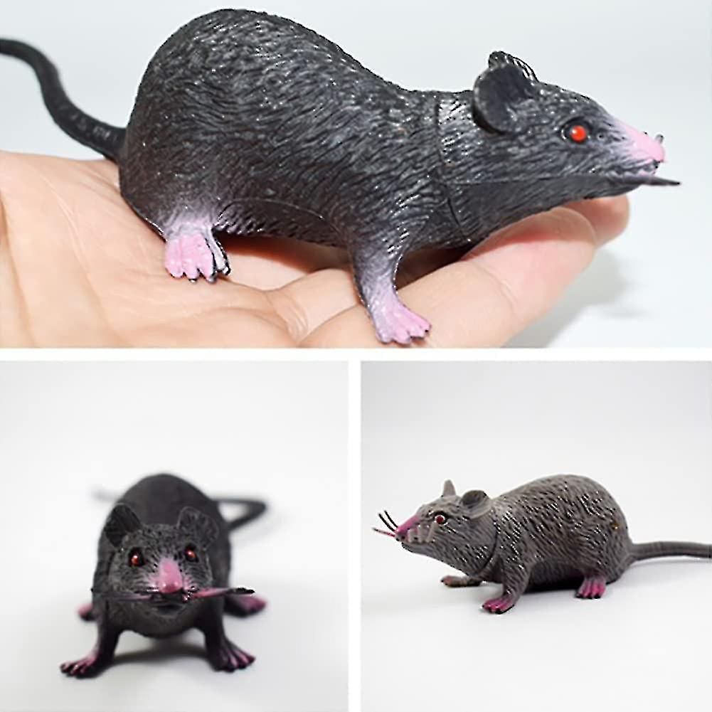 Set Of 6 Realistic Rat Toy, Plastic Fake Rat Model Toy, Entertainment ...