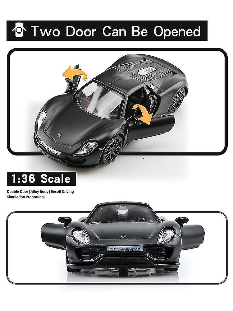Sports Car Collection Model Gifts For Children Matte Black Color Series ...