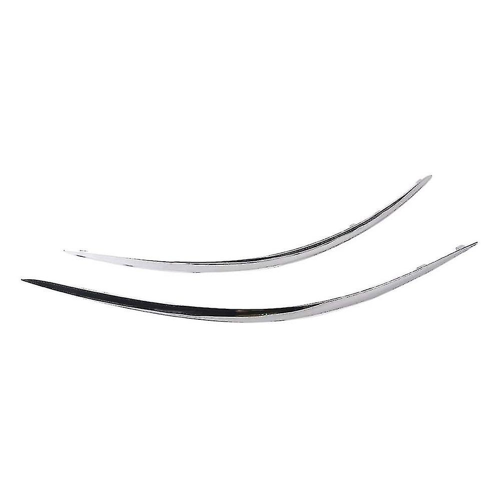 1 Pair Front Bumper Chrome Strip Trim Molding For Mercedes W211 E320 ...