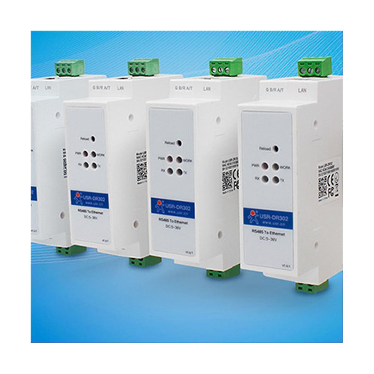 -dr302 Din Rail Serial Rs485 To Ethernet Tcp Ip Server Module Ethernet ...