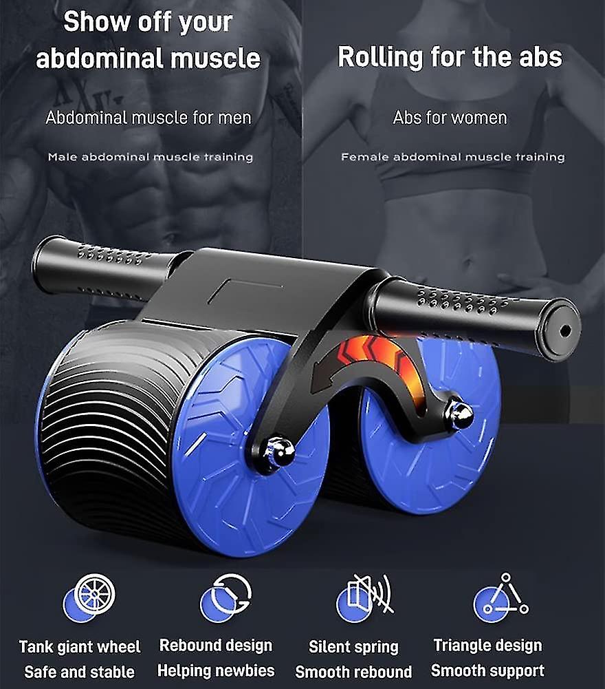 Automatic Rebound Aabdominal Wheel, 2023 New Wheels Ab Roller Abdominal Exerciser For Core ...