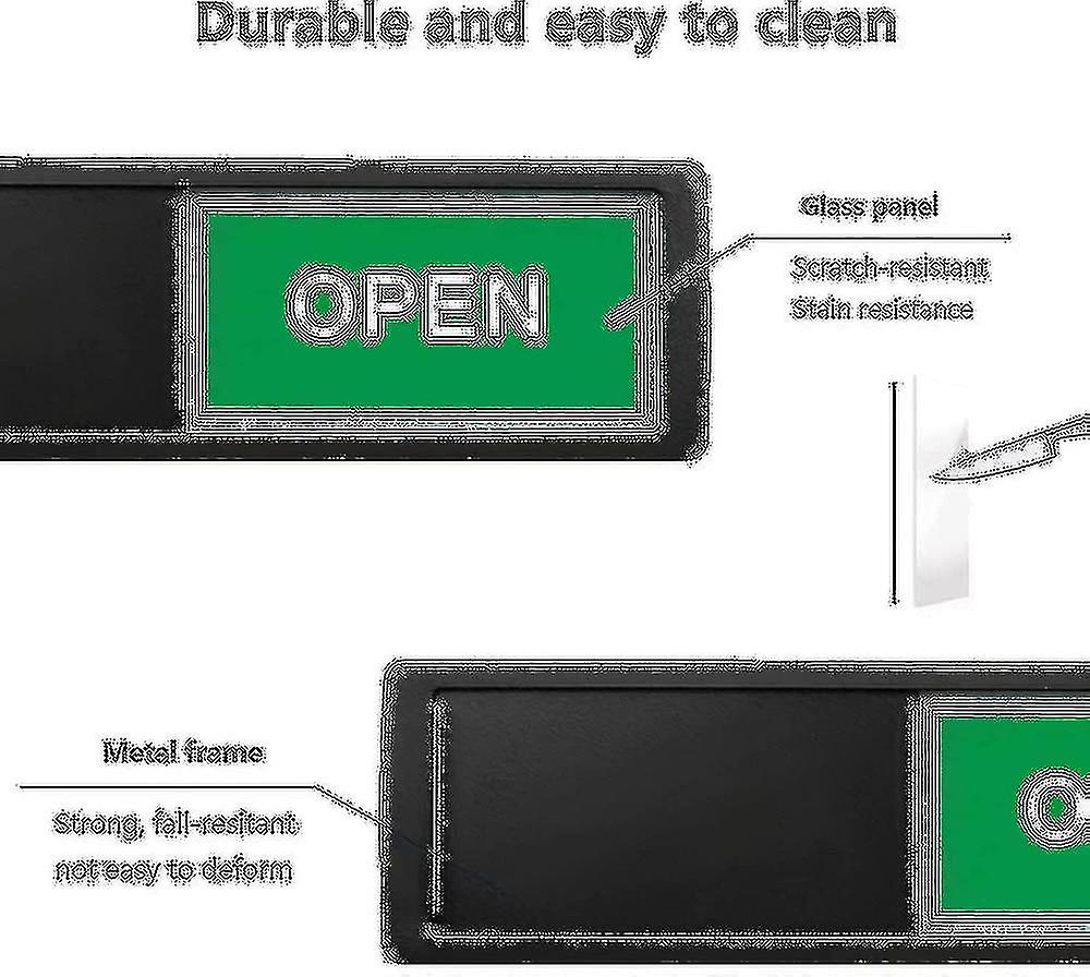 Open Closed Sign, Open Signs Privacy Slide Door Sign Indicator | Fruugo ES