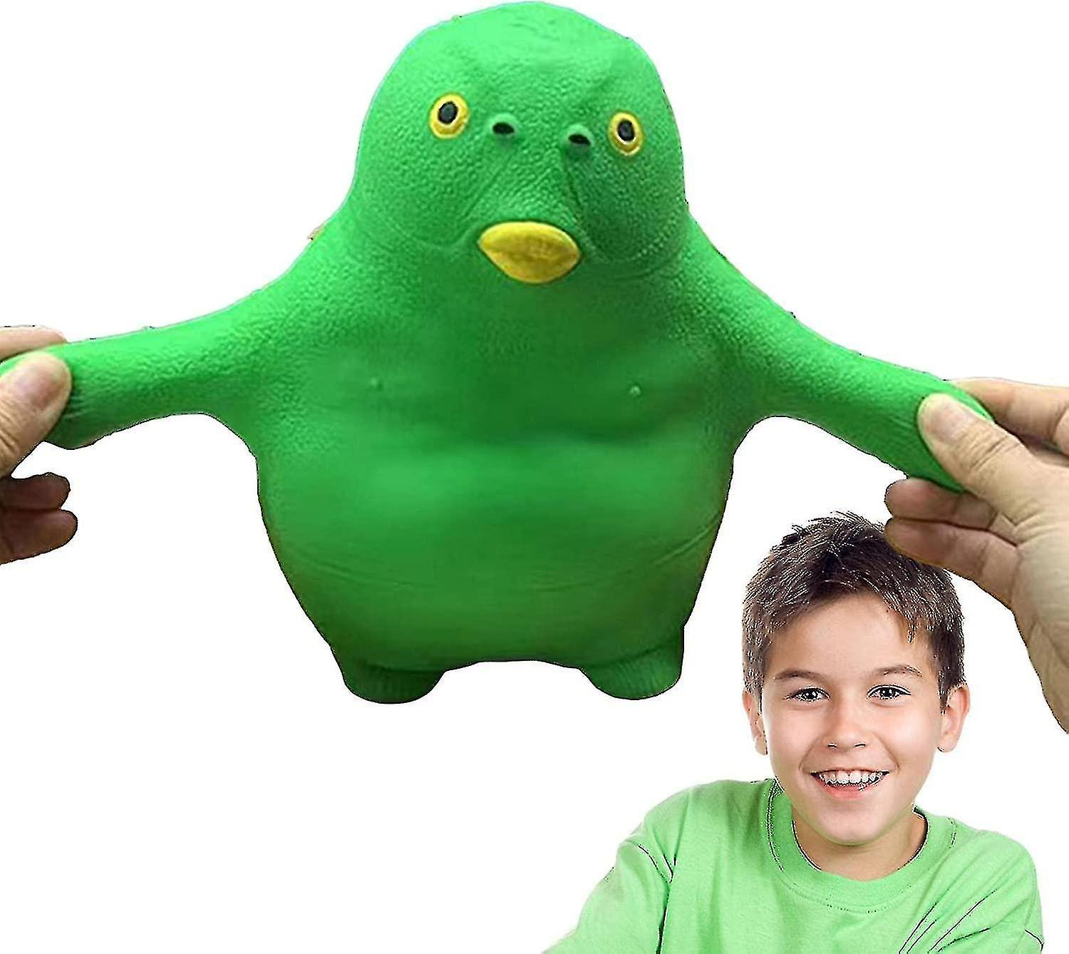 Anti-stress Toys, Green Head Fish Toy, Decompress Squeeze Stress Toy ...