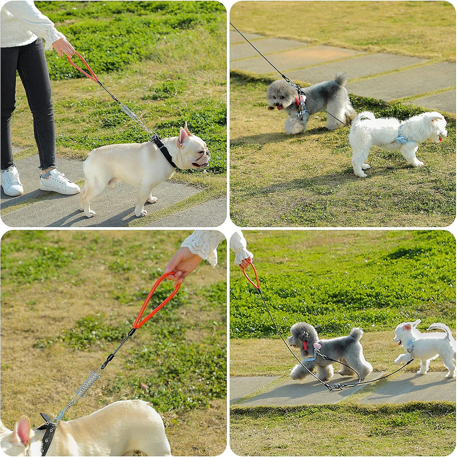 Chew Proof Heavy Duty Leash,metal Cable Lead Made Of Coated Wire Rope ...