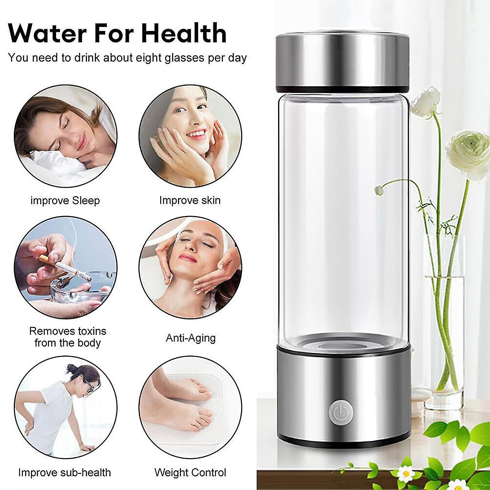 Bouteille d’eau à hydrogène, eau à hydrogène de 1000 ml, générateur d’eau à hydrogène, machine à ...