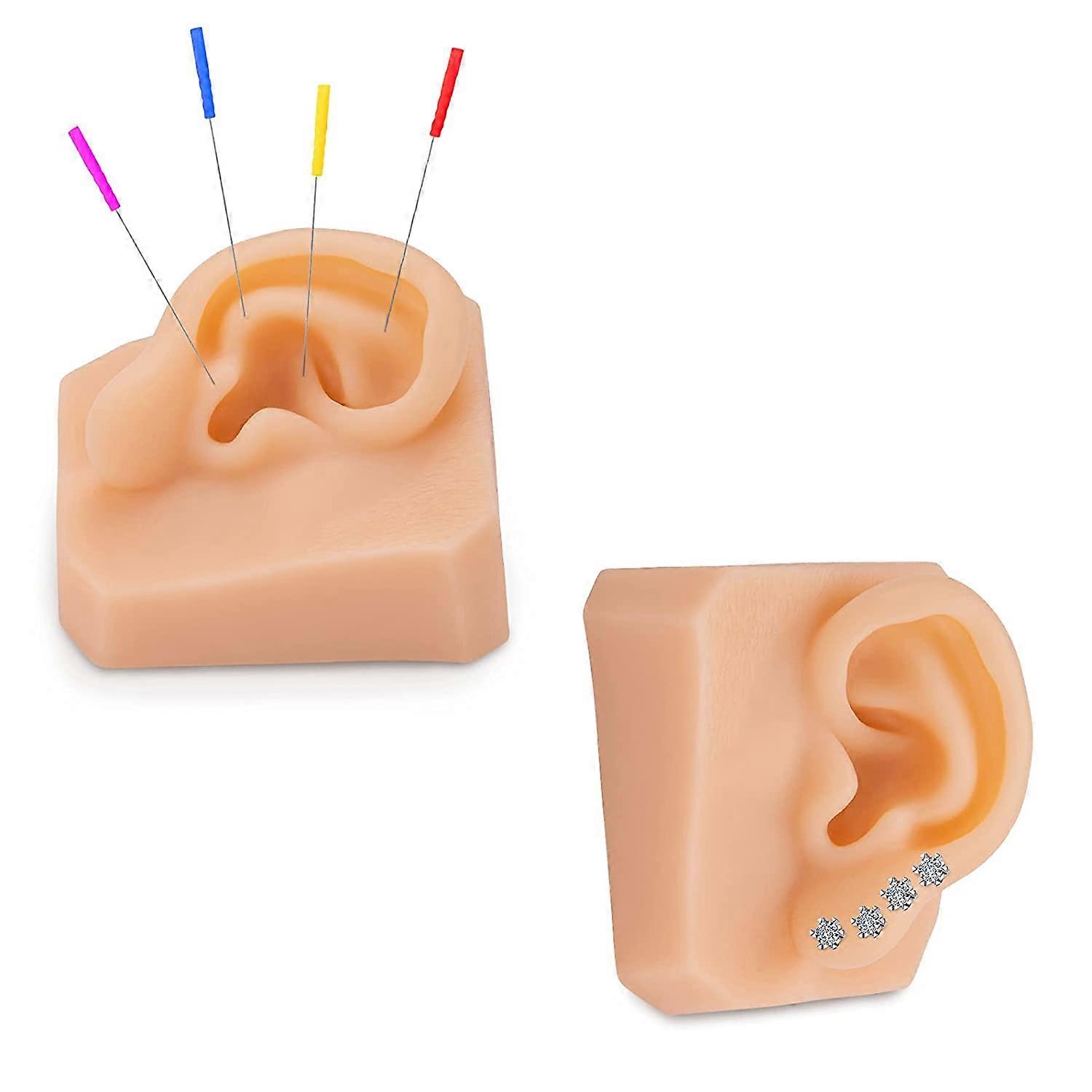 Soft Silicone Right Ear Model for Practicing Suture for Jewelry Display ...