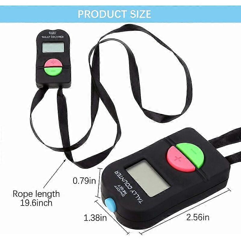 Digital Hand Tally Counter Electronic Manual Clicker Add Subtract Model ...