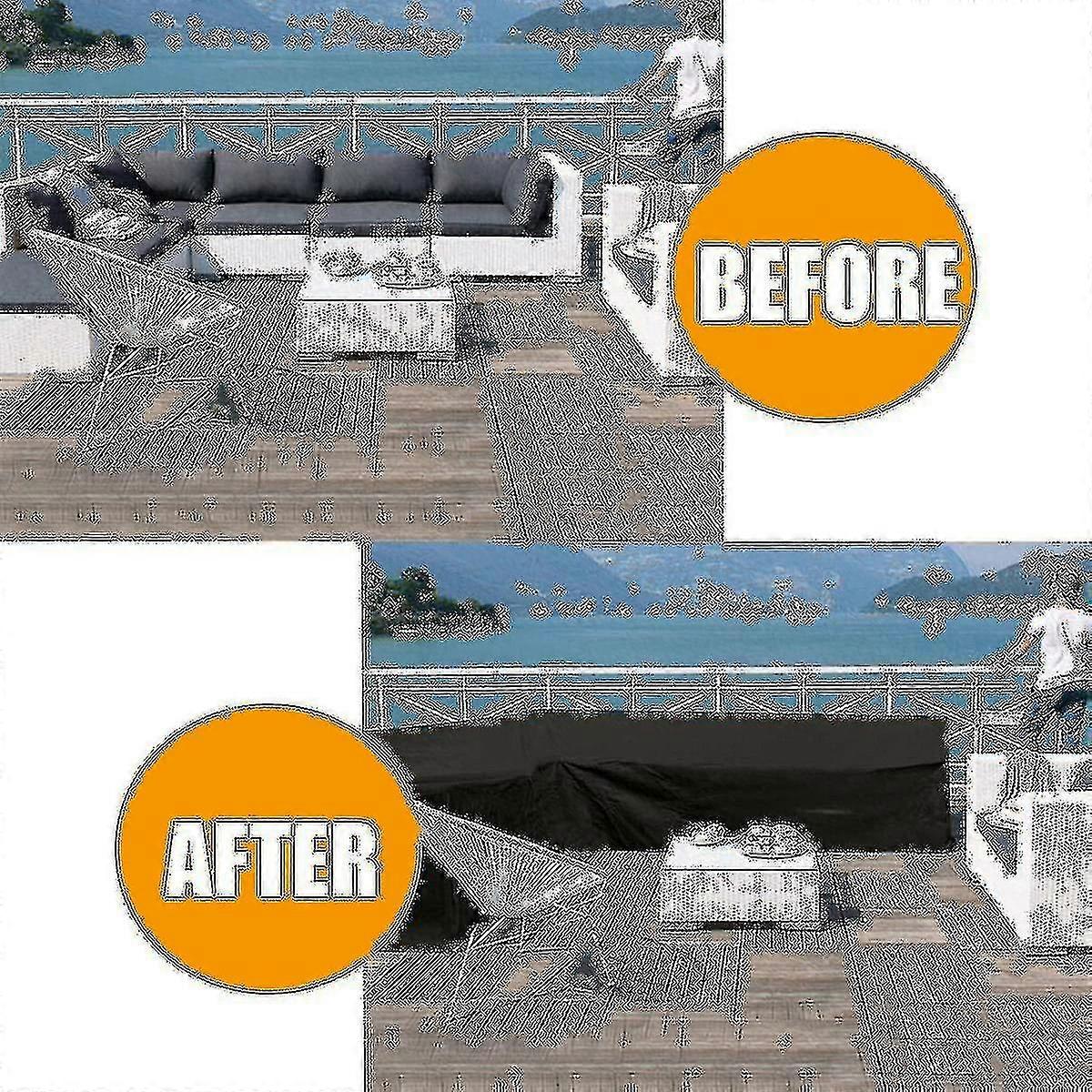 12 Size L Shape All-purpose Covers Waterproof Rattan Corner Furniture ...