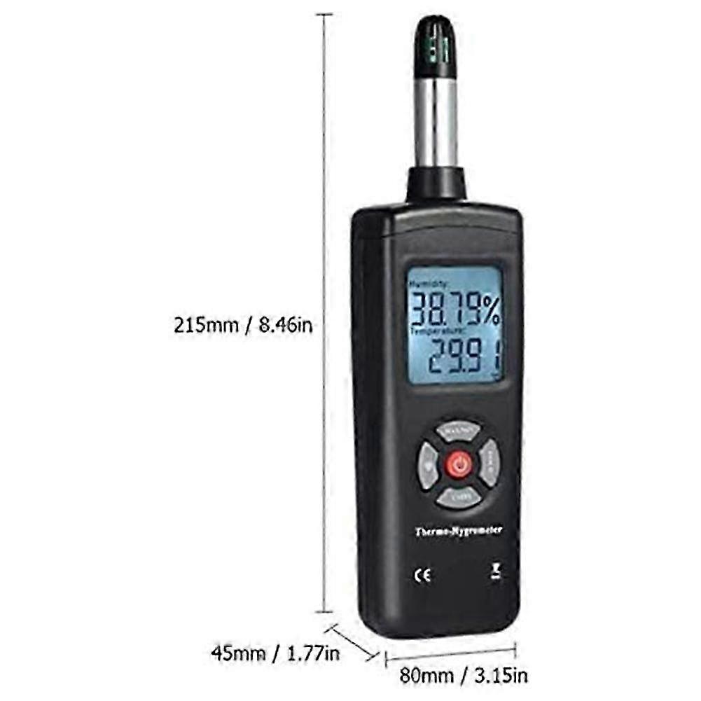 Digital Psychrometer Hygrometer, High Sensitive Hygrometer with Dew ...