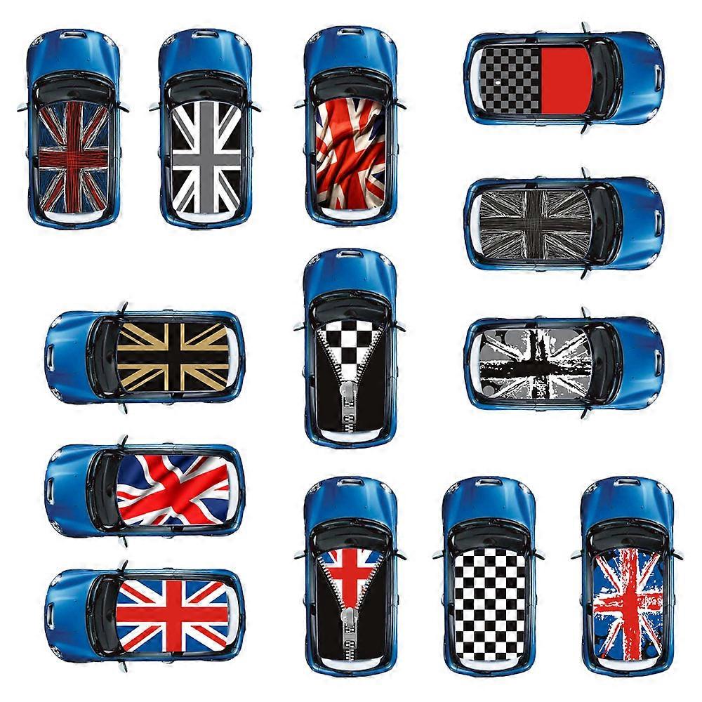 Union Jack Car Full Roof Cover Top Decal Sticker Protector Film For ...