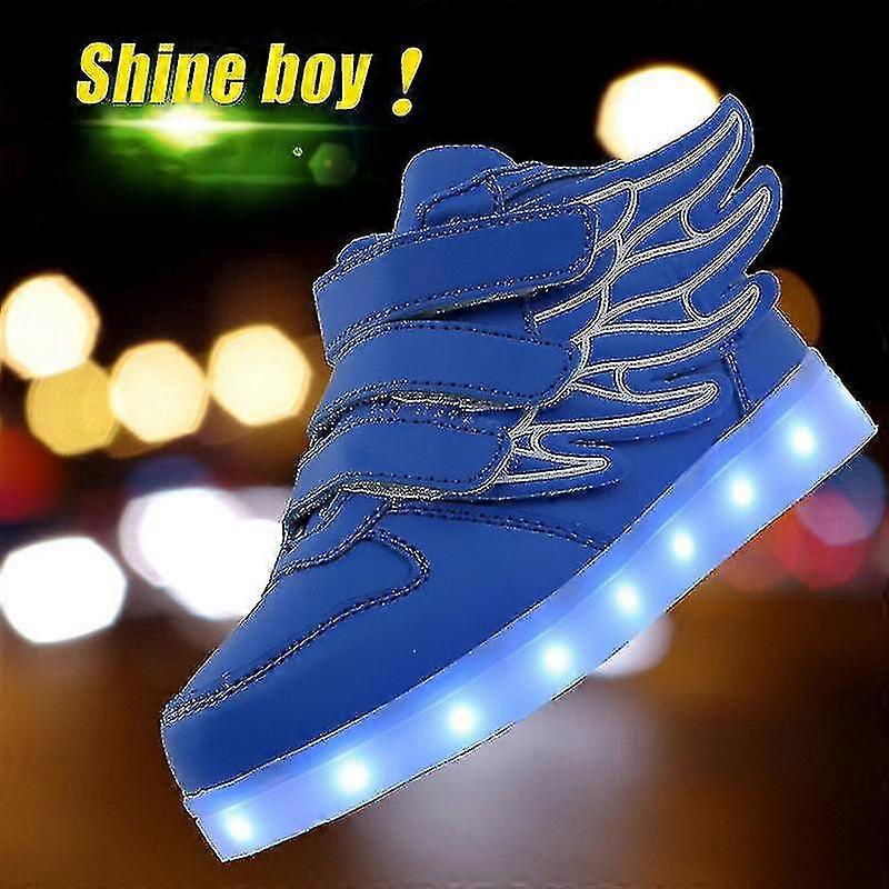 Led Light Up Sneaker With Wing Usb Rechargeable Flashing Sneakers Led ...