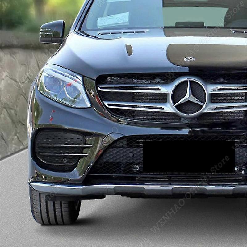 Car Front Bumper Lip Grille Fog Lamp Cover For Mercedes Benz W166 GLE ...
