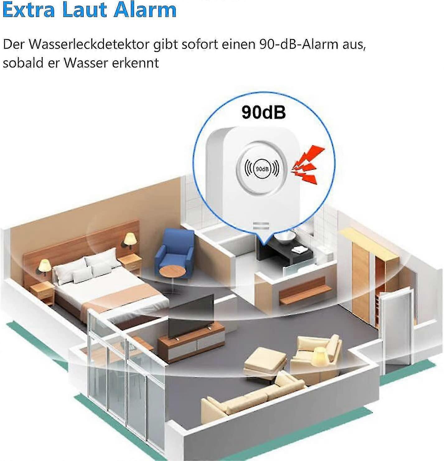 Water Detector Water Detector Leak And Drip Alarm 90db Siren Wireless ...