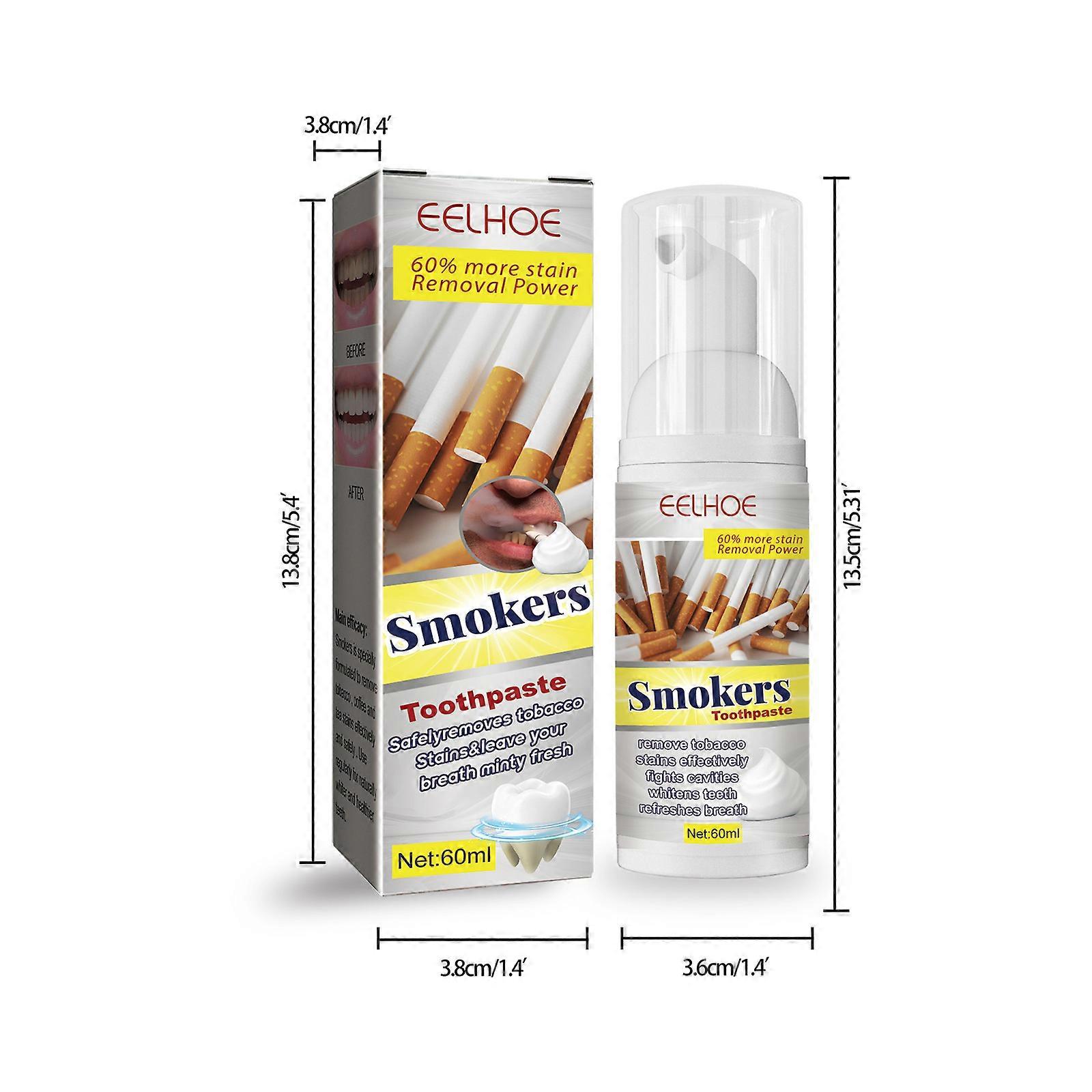 SMOKERS TOOTHPASTE,Smokers Stain Removal Whitening Gel,Remove Smokers ...
