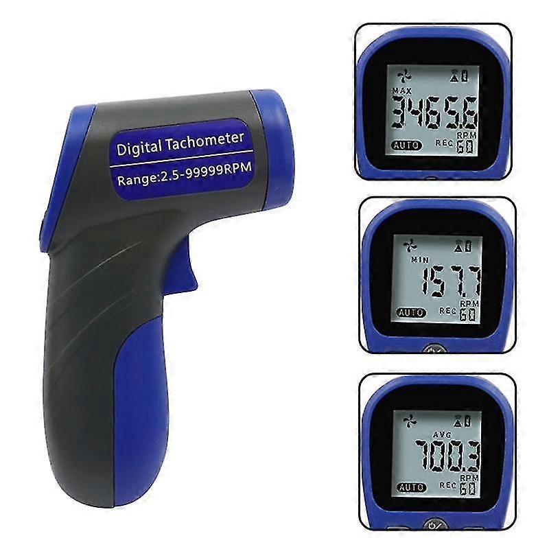 Digital Tachometer Laser Tachometer Handheld Rpm Meter Speedometer With ...