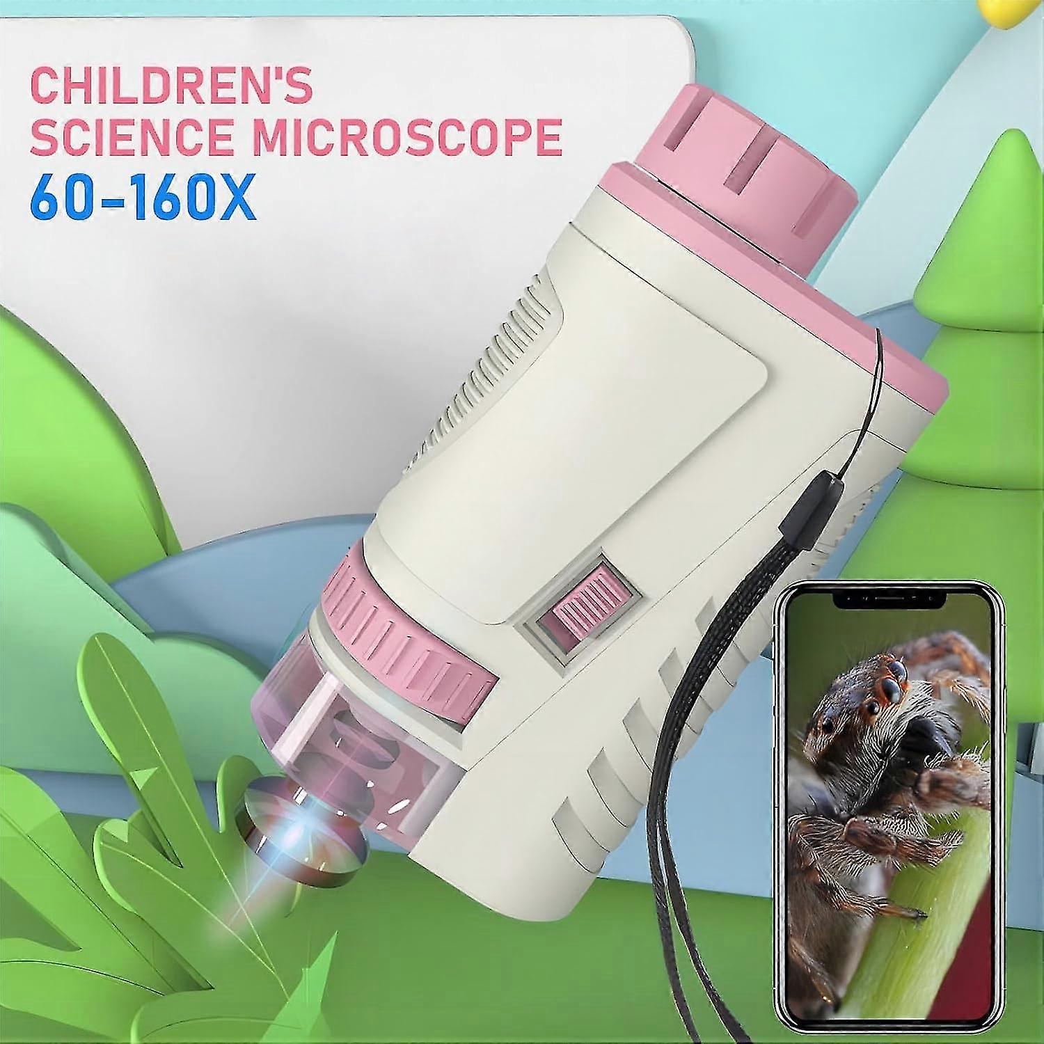 Mini Lab Microscope for Kids, Portable LED Lighted Microscopes Digital ...