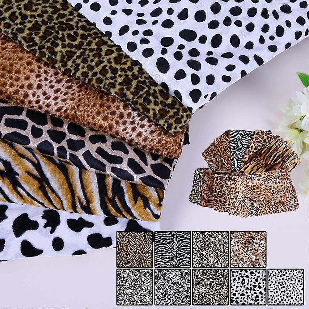 Animal Print Fabric Cloth 100X 150Cm Leopard Tiger Cow Zebra Sofa ...