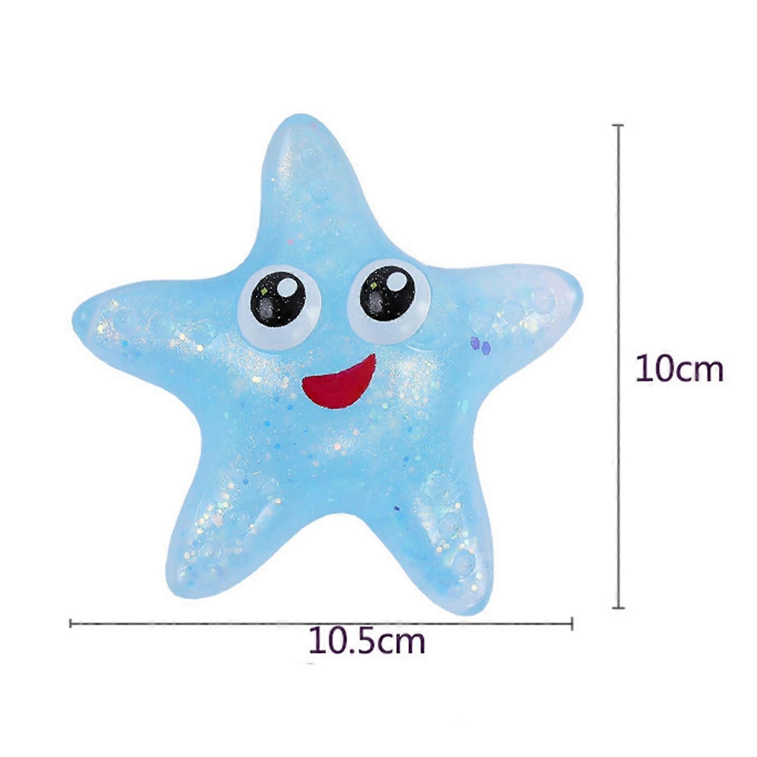 Starfish Squeeze Toy Cozy Touch Soft Rebound Shine Sequins Mini Cute ...