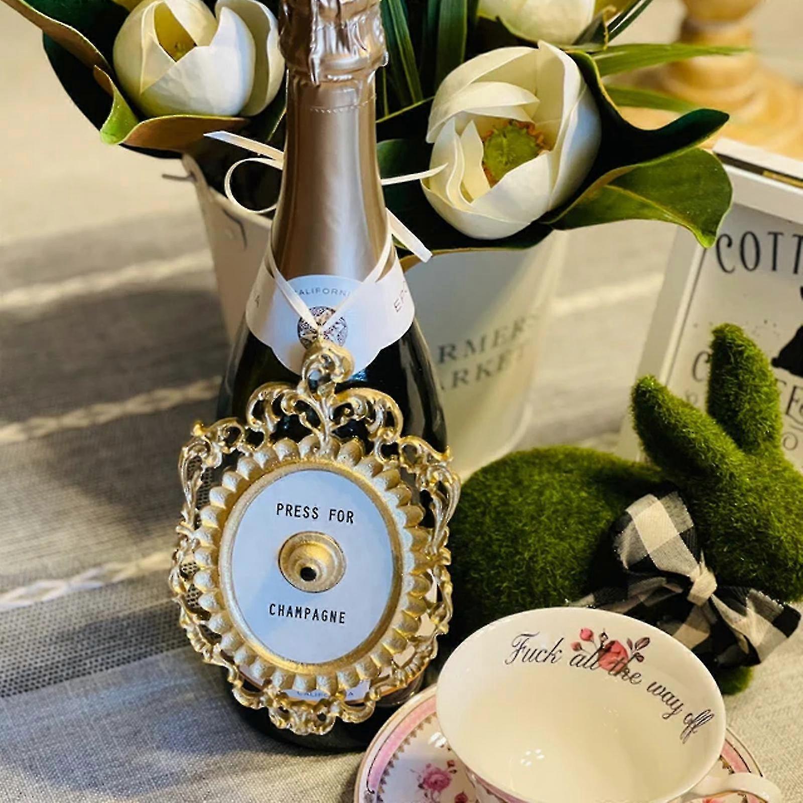 Press For Champagne Button, Ring Mini Press For Champagne Button, Press ...