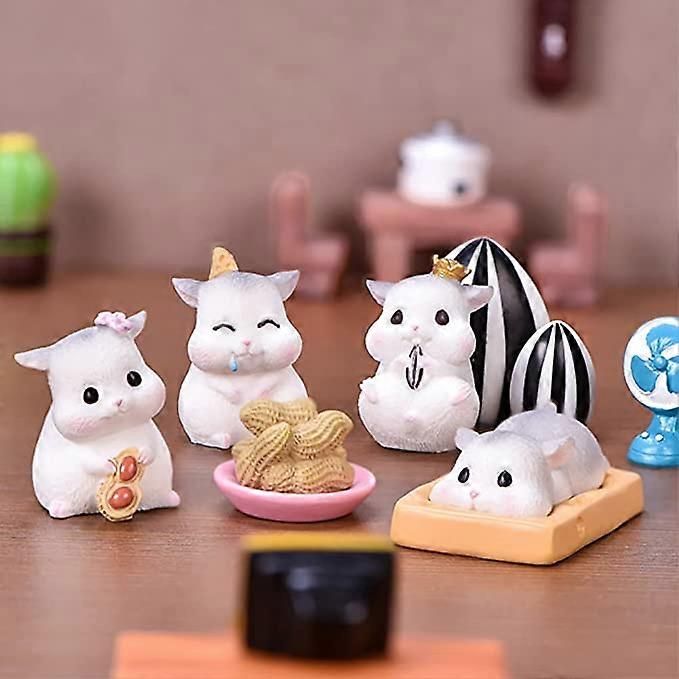 Hamster Figure Animal Toy Cake Decor, Fairy Tale Garden Mini Hamster ...