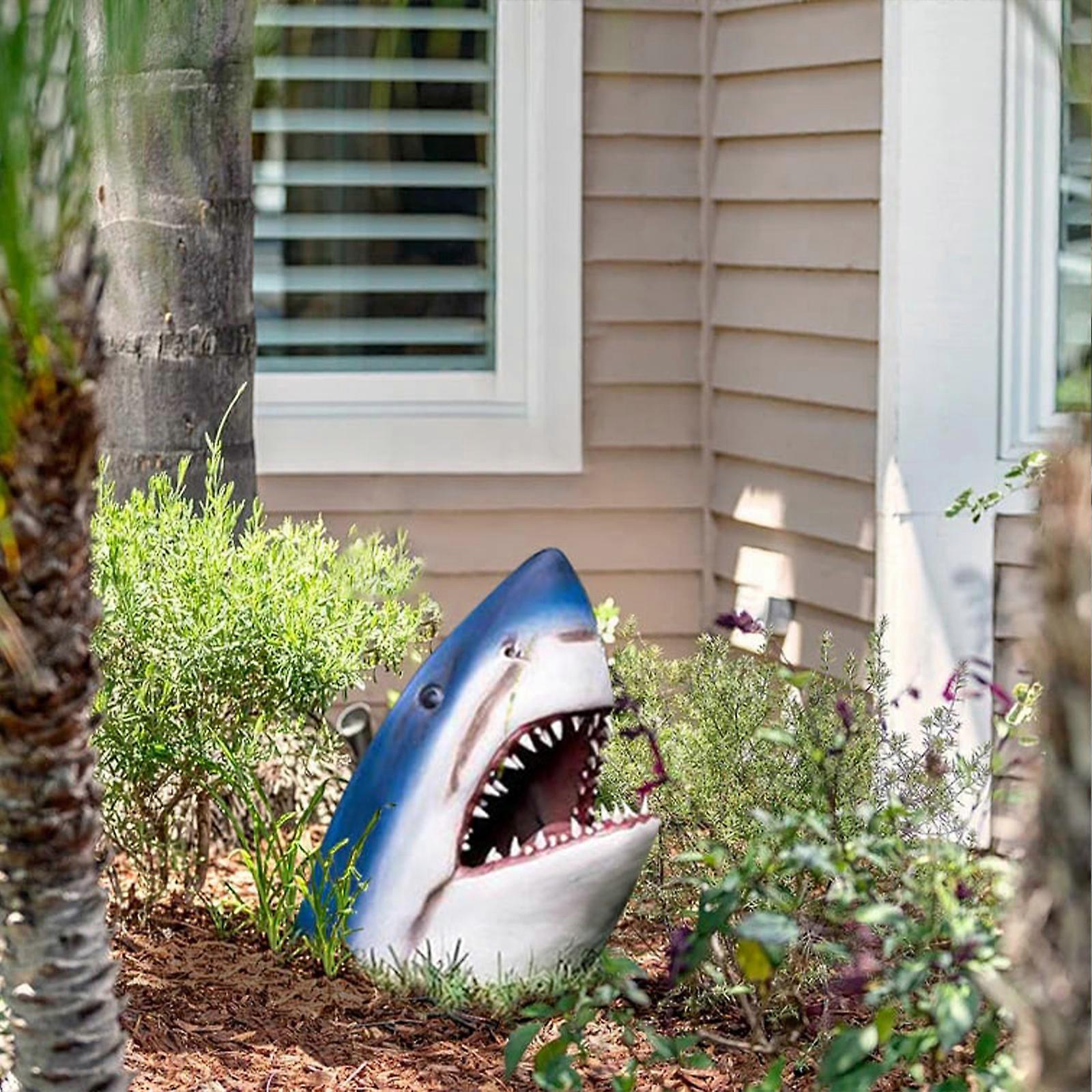Great White Shark Head Sculpture Shark Week Decorations And Nautical ...