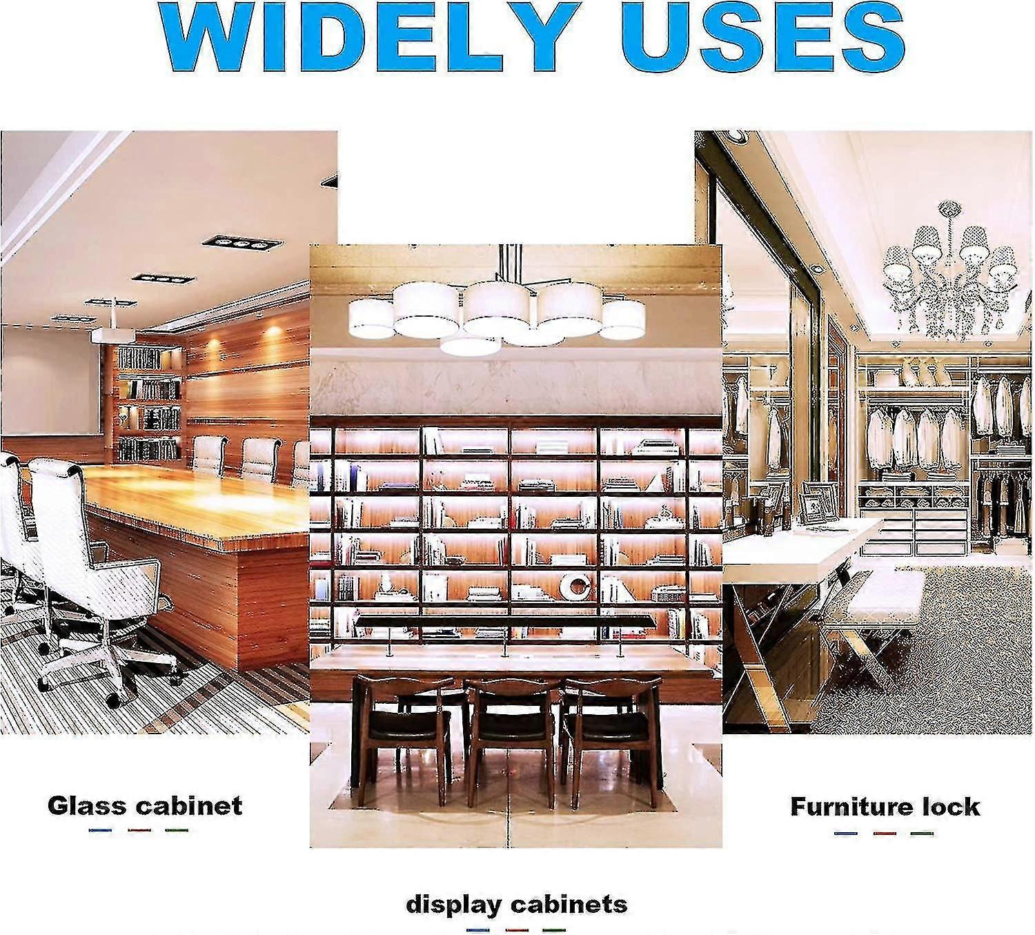 4 Pcs Sliding Glass Door Ratchet Lock , Glass Door Lock , Cabinet ...