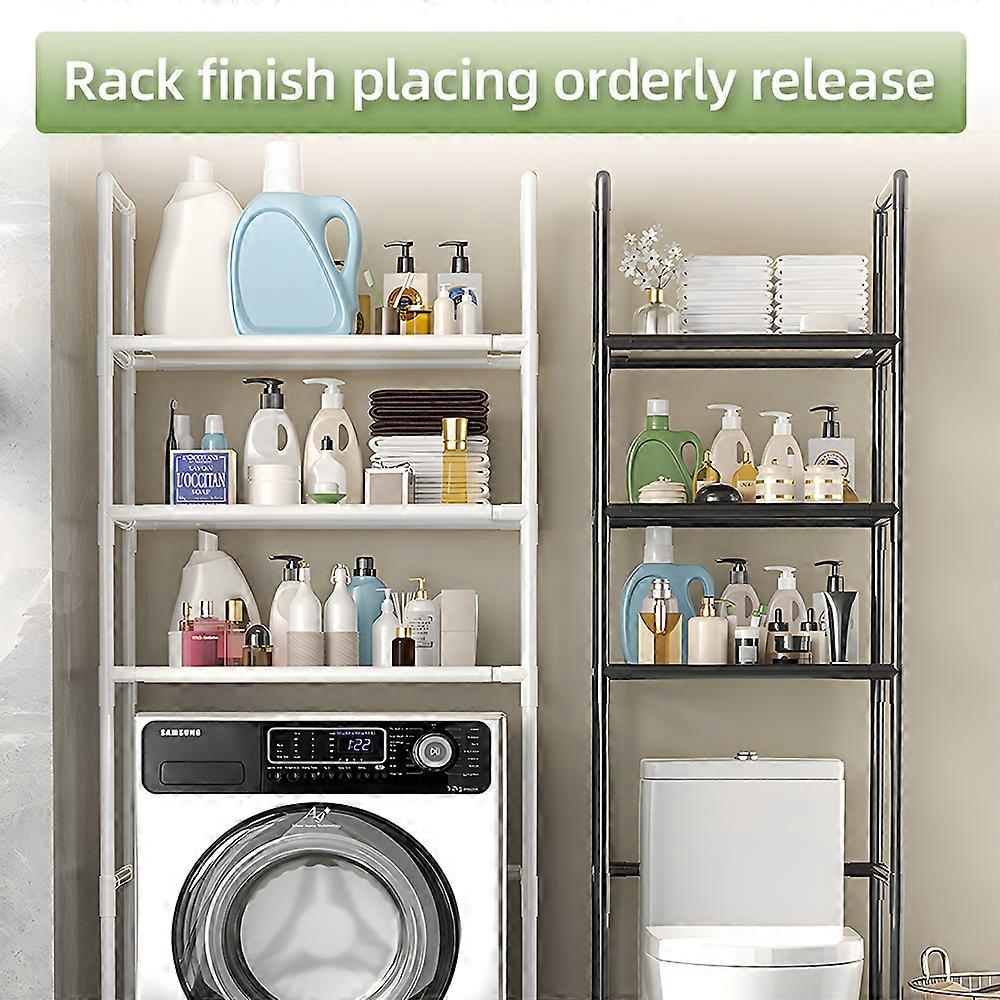 3-Tier Over Washing Machine Storage Rack Space Save Metal Bathroom ...