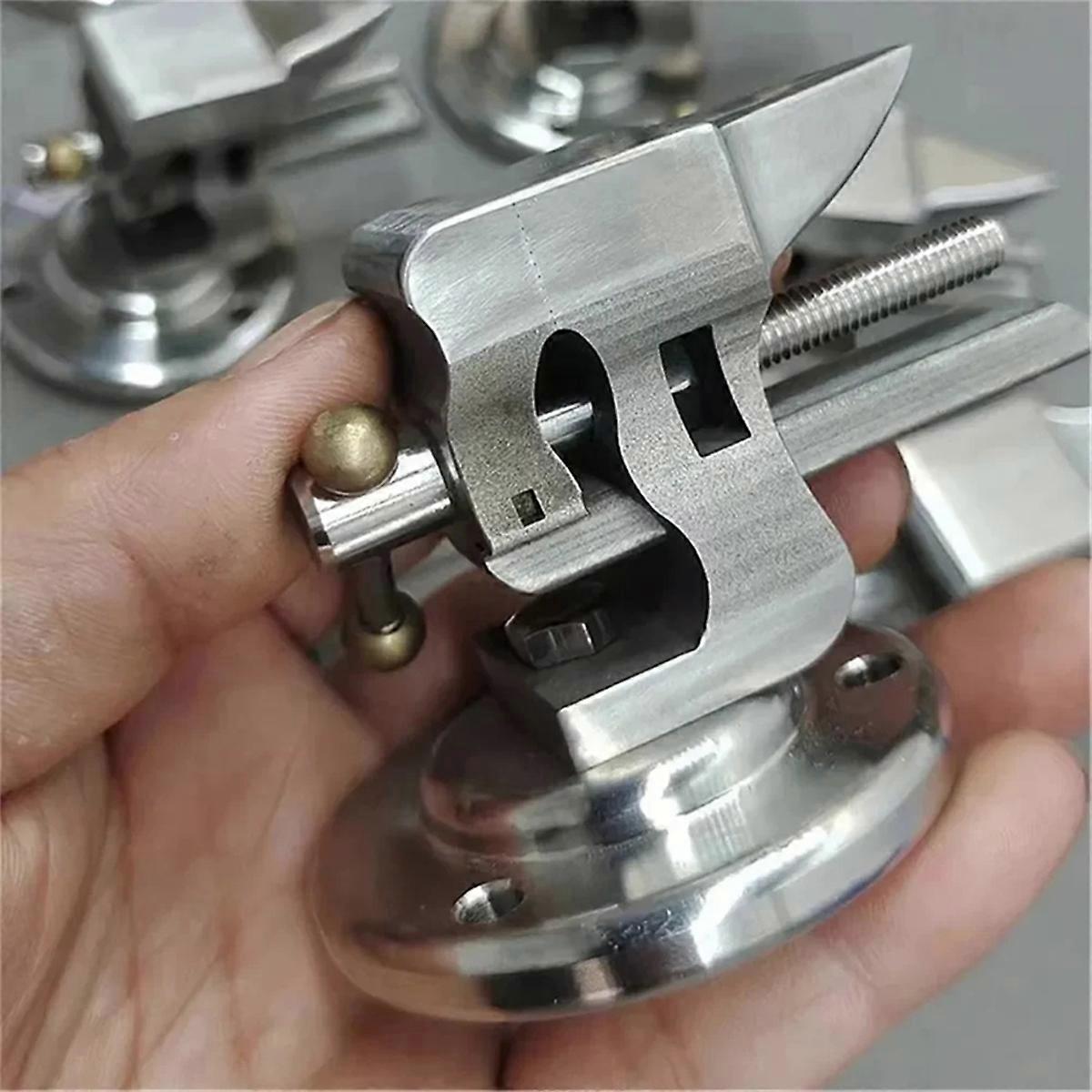 304 Stainless Steel Mini Bench Vise with Anvil 1 Inch Adjustable Bench ...