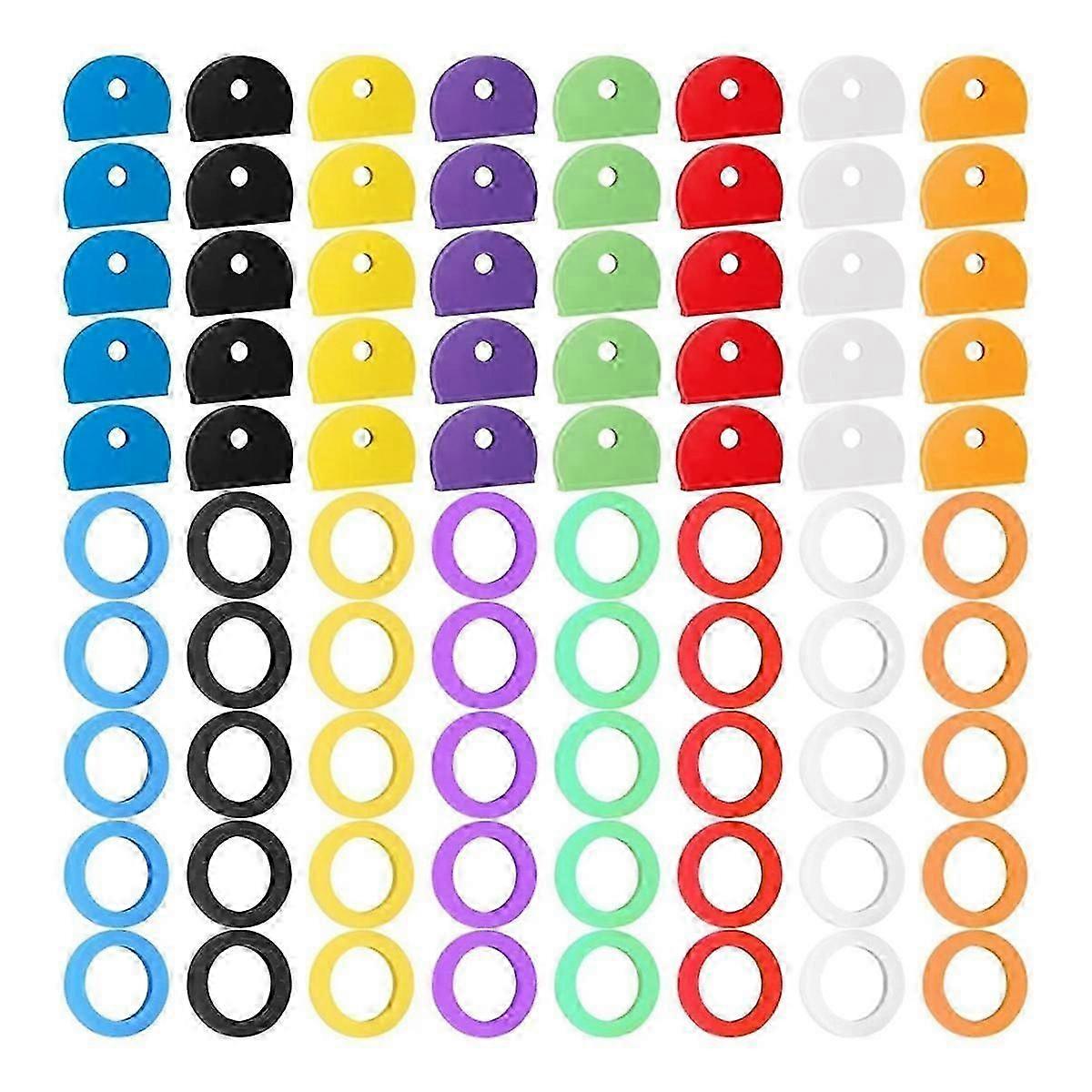 80 Pieces Key Color Covers Key Caps Tags Covers Set Key Identifier ...