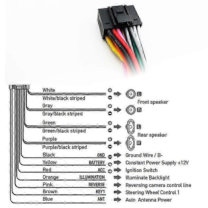 Iso Cable Adapter Can Bus Decoder Box 16 Pin Plug Connector Car Android ...