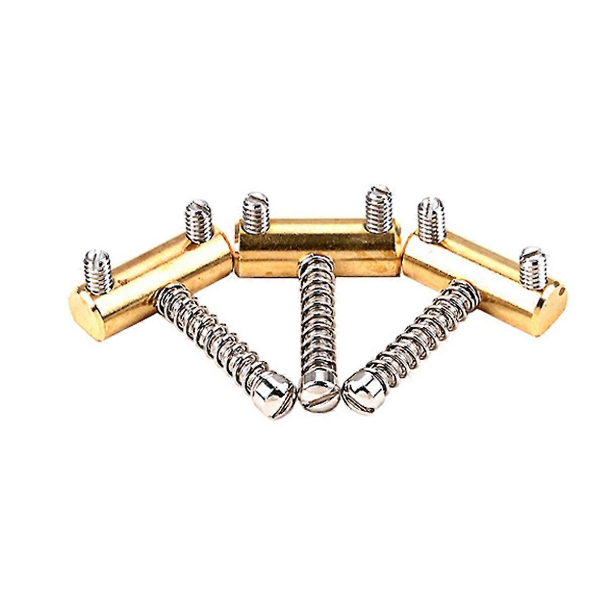 3Pcs Vintage Style Fixed Tele Electric Guitar Bridge Brass Saddles TL ...