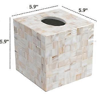 1 pcs Tissue Box Cover - Mosaic Mother of Pearl Inlay Tissue Box Holder ...