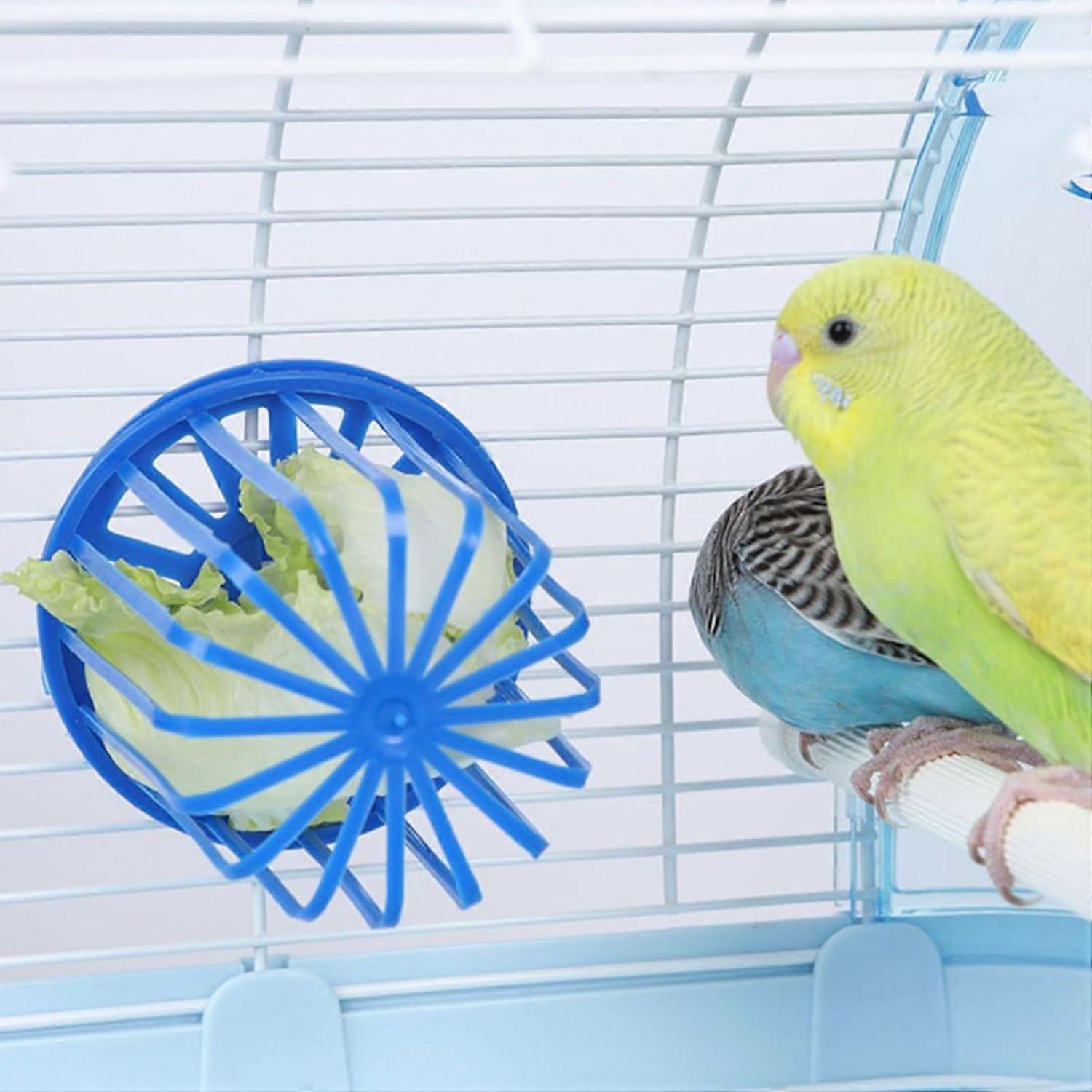 Bird Cage Fruit Basket and Inner Bird Feeder Set - 2 Piece Parrot ...