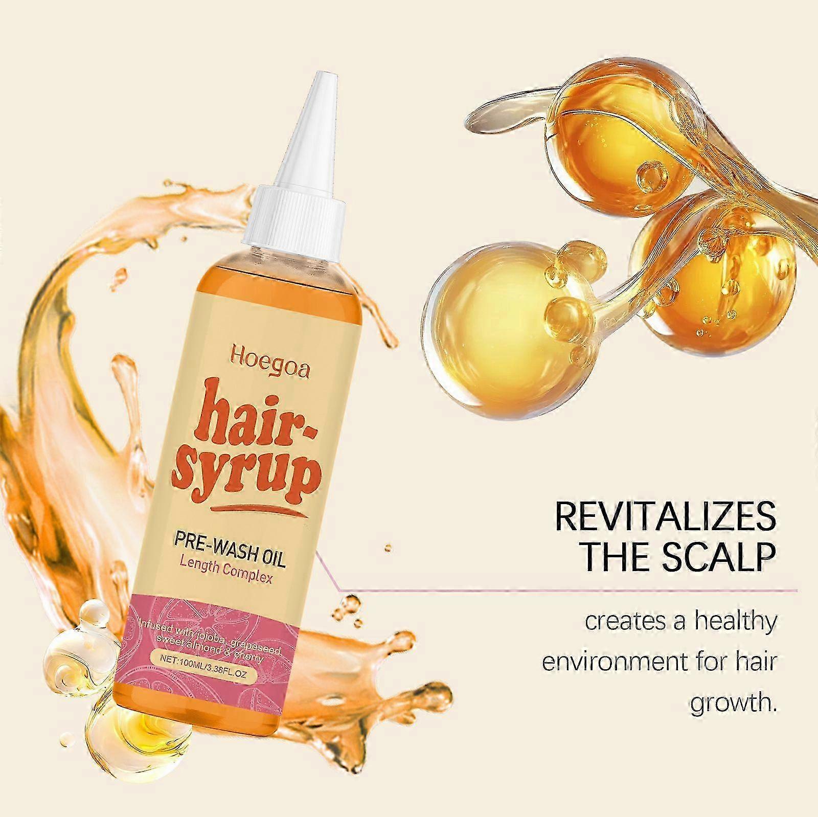 Rapunzel Hair Syrup Pre-Wash Oil Treatment for Hair Growth Boost 100ml ...