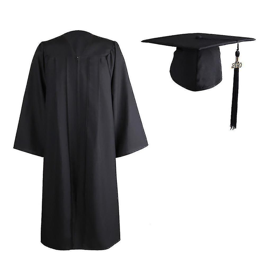 Adult Zip Closure University Academic Graduation Gown Robe Mortarboard ...