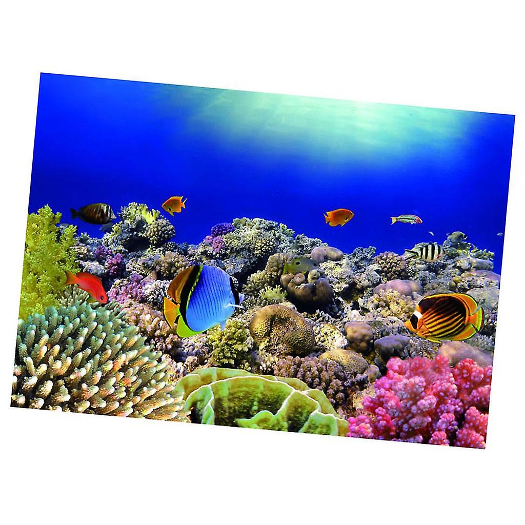 Self-adhesive 3D Printing Fish Tank Sticker Aquarium Mural Sticker ...