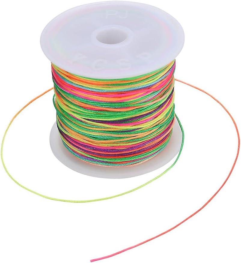 0.8mm Nylon Cord, Thread Chinese Knot Macrame Rattail Bracelet Braided ...