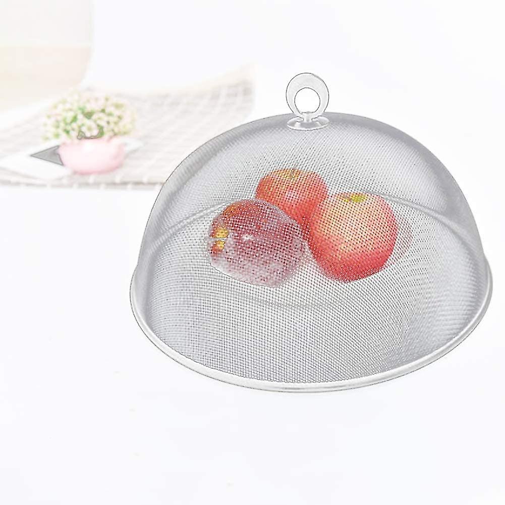 Food Cloches- 2 Round Metal Mosquito Repellent Fly Tent Dome Mesh Food ...